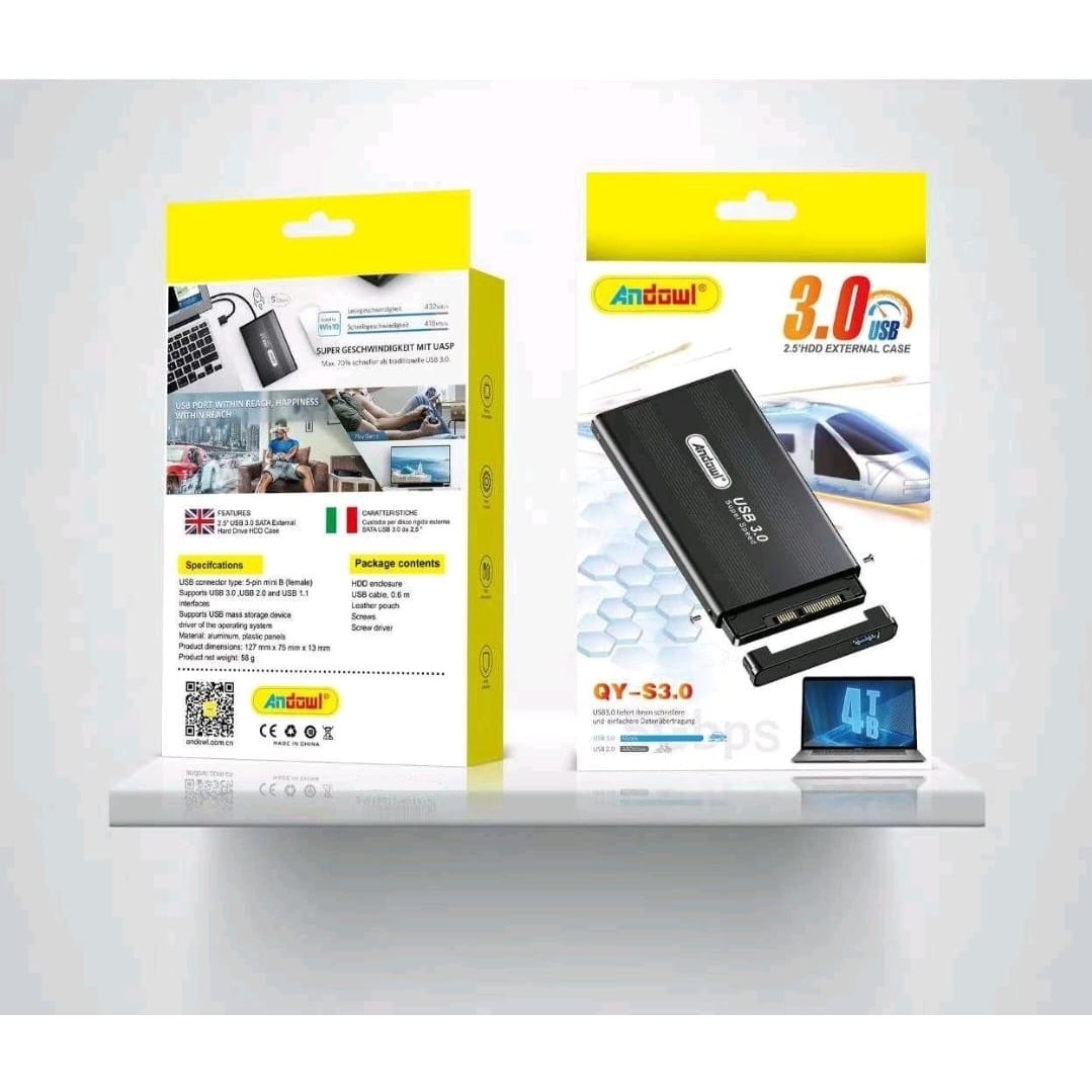 Carcasa Rack Extern QY-S3.0, USB 3.0, Compatibil 2.5 inch HDD, 5 Gbit/s ...