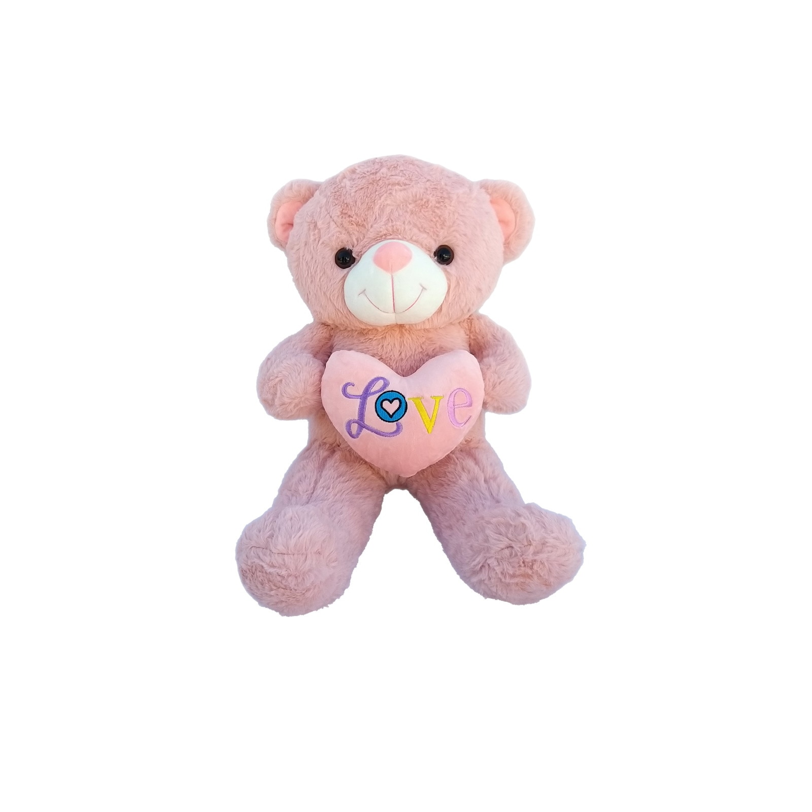 Urs plus roz cu inima, Nichita Impex, 50cm - eMAG.ro