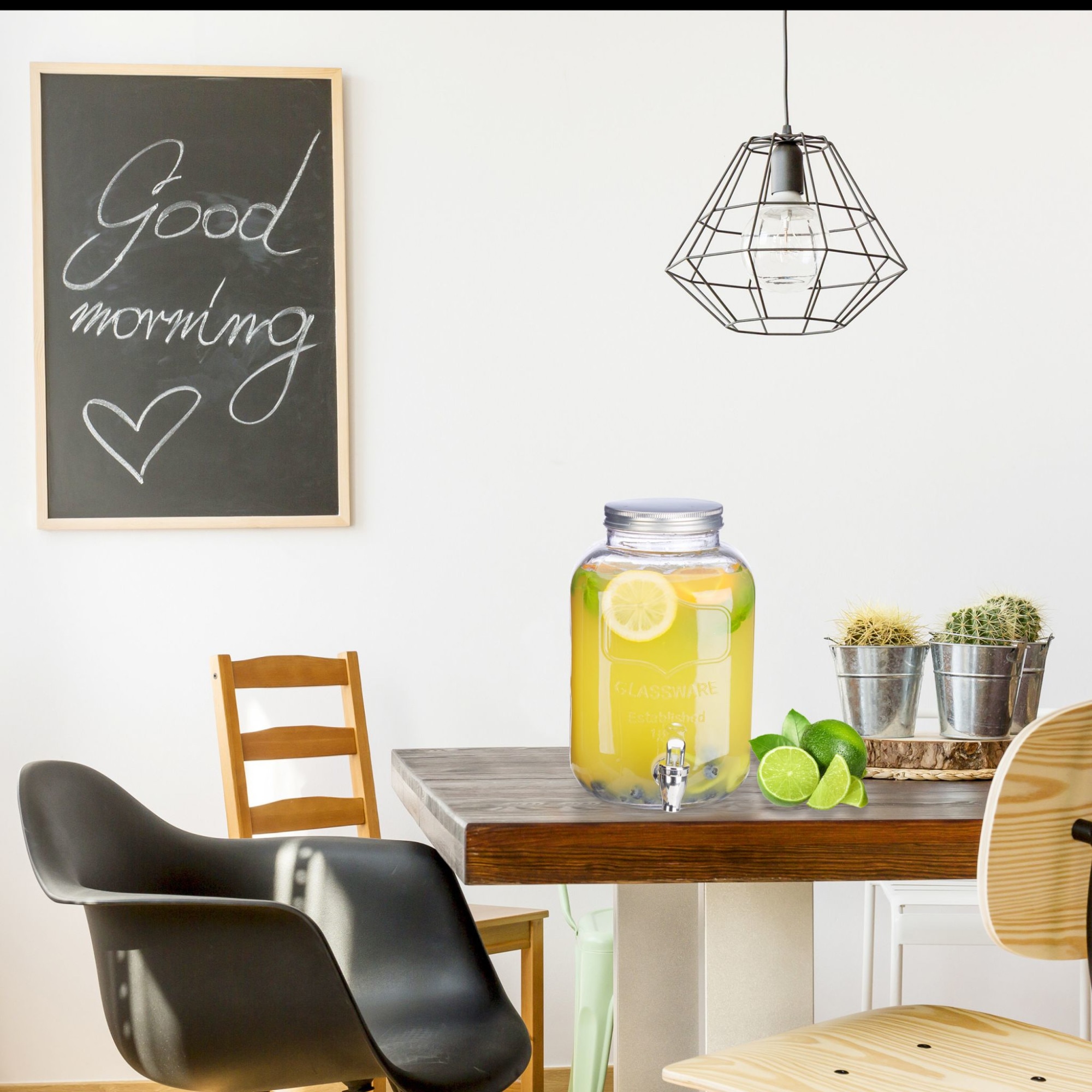 Carafa Relaxdays, pentru limonada, citronada sau socata, cu robinet ...