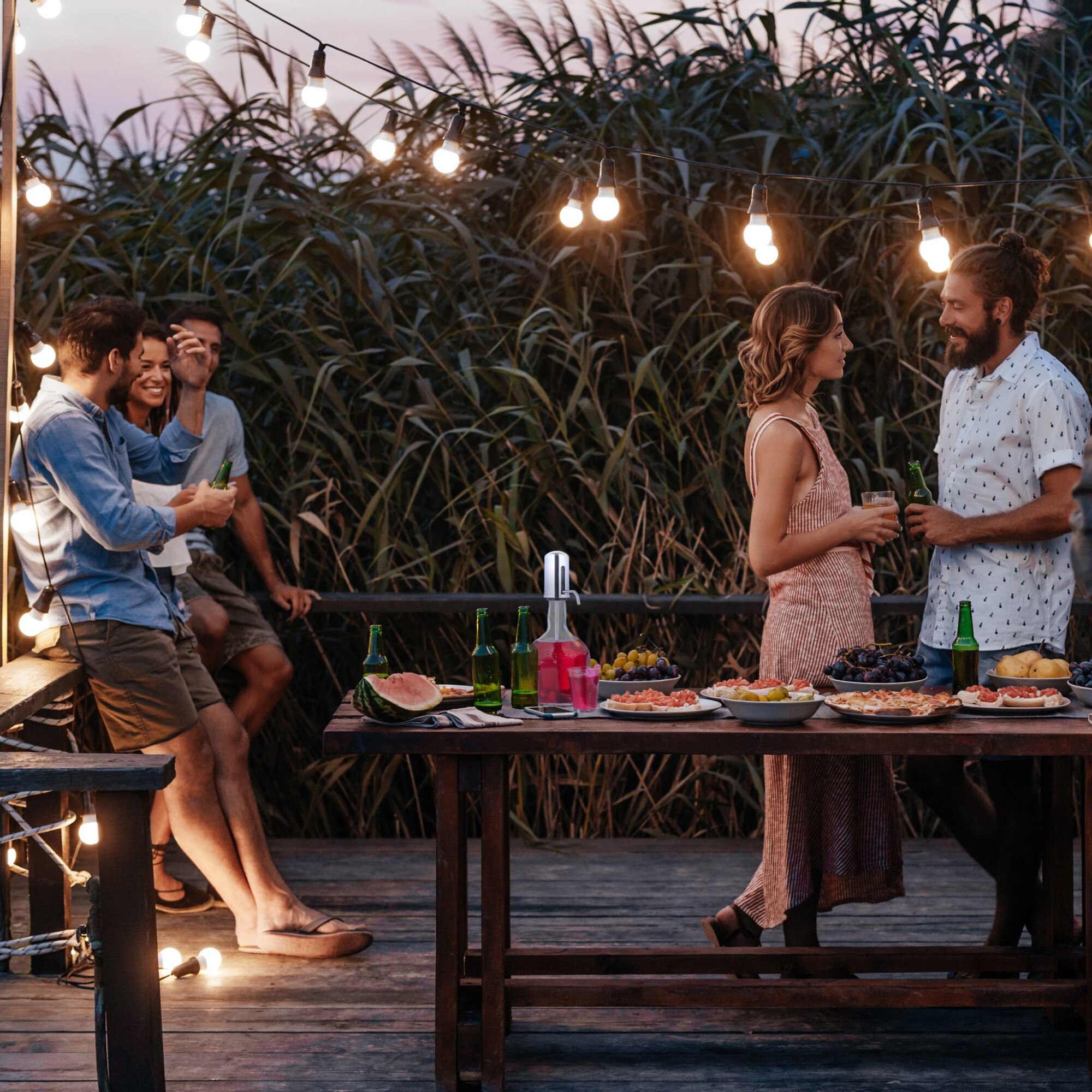 Carafa pentru limonada sau citronada cu 6 pahare, Relaxdays, cu robinet ...