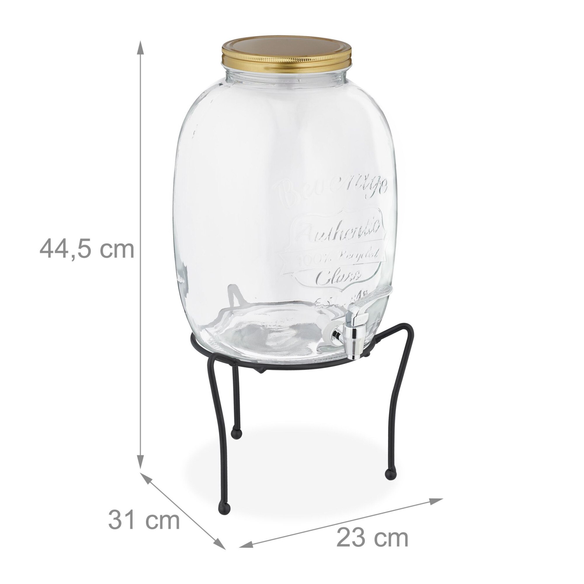 Carafa pentru limonada sau citronada cu 4 pahare tip halba, Relaxdays ...