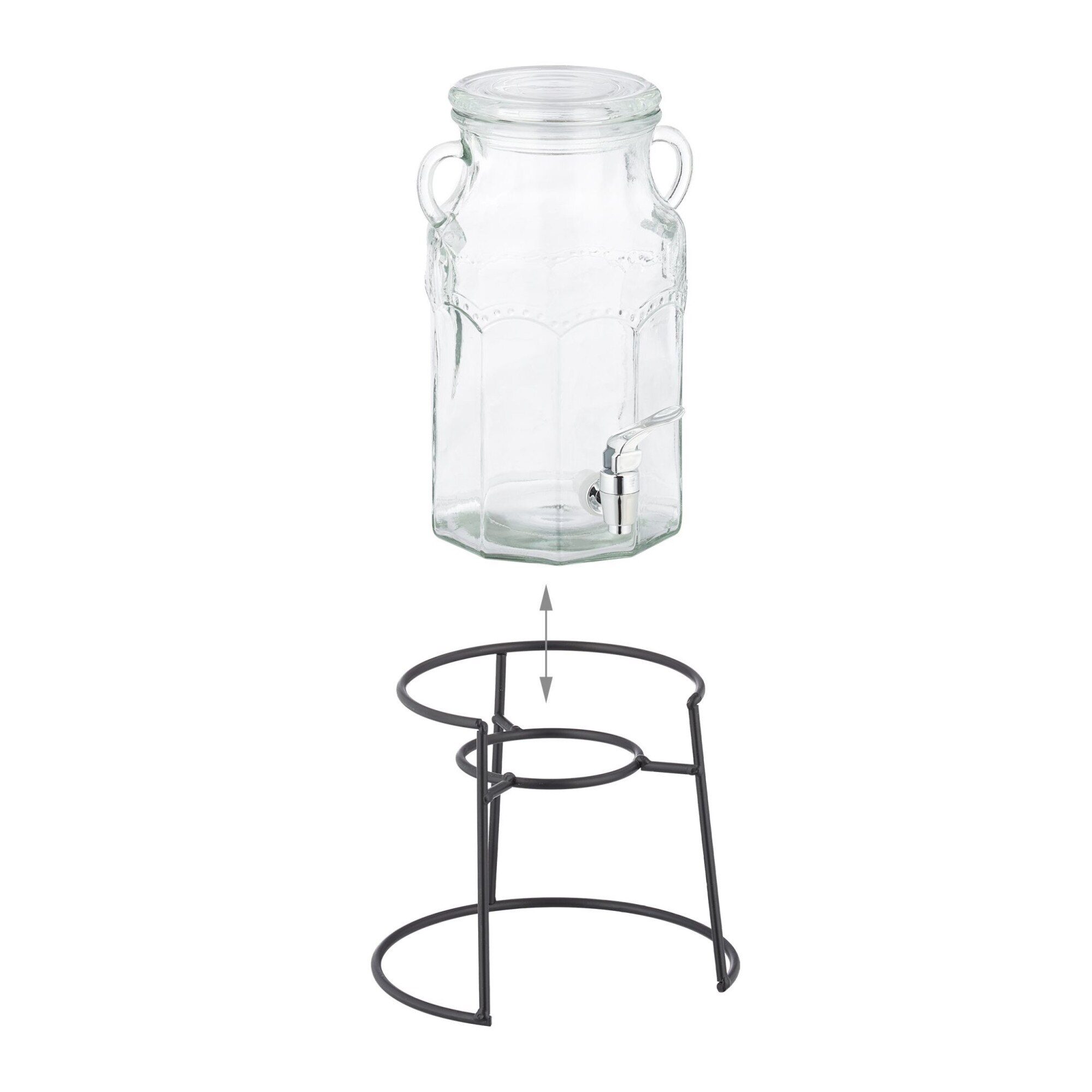 Carafa pentru limonada sau citronada cu 4 pahare tip halba, Relaxdays ...