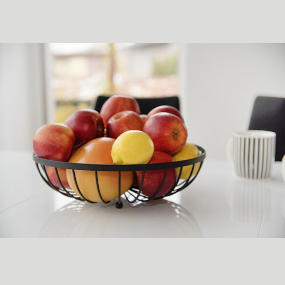 Cos de fructe, din metal, diametru 30 cm, Kobe - eMAG.ro