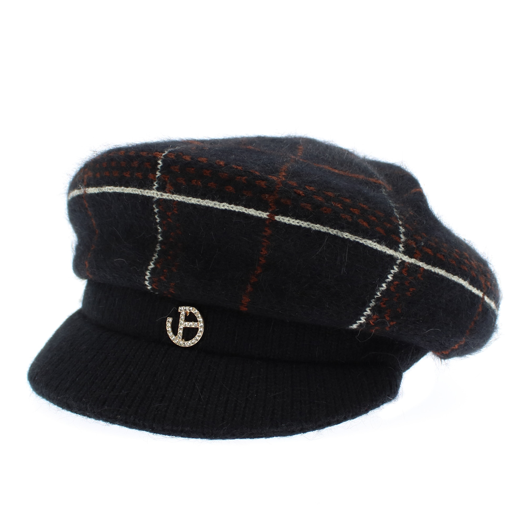 Sapca dama, ButicCochet, angora, one size, model liniar, Negru ...
