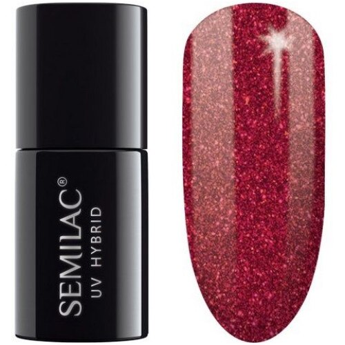 UV полуперманентен лак за нокти, Semilac, 181, 7 ml, червен - eMAG.bg