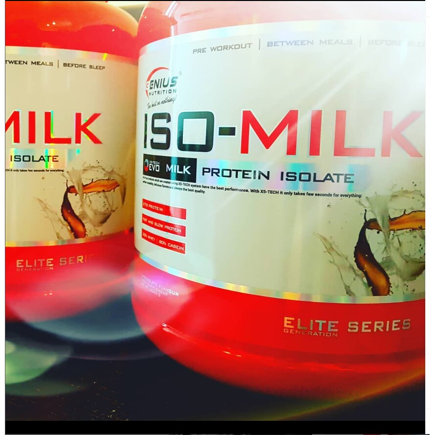 Shake proteic pudra Genius Nutrition, Iso-Milk 100% din lapte, dezvolta ...