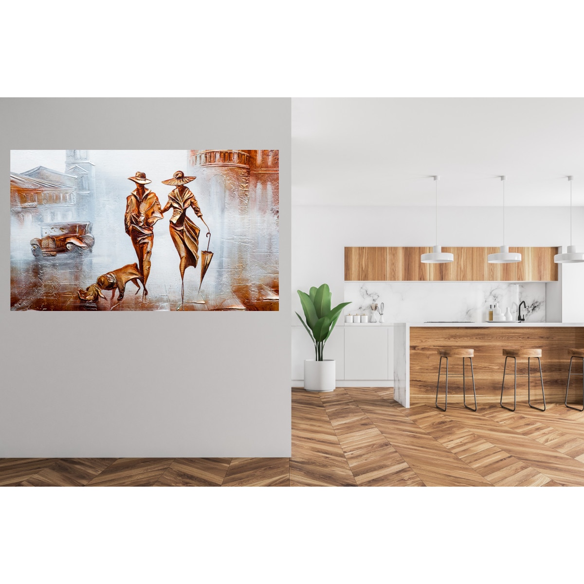 Tablou Living, Dormitor, Portret, Abstract 01321, Multicolor, 120x80 cm ...