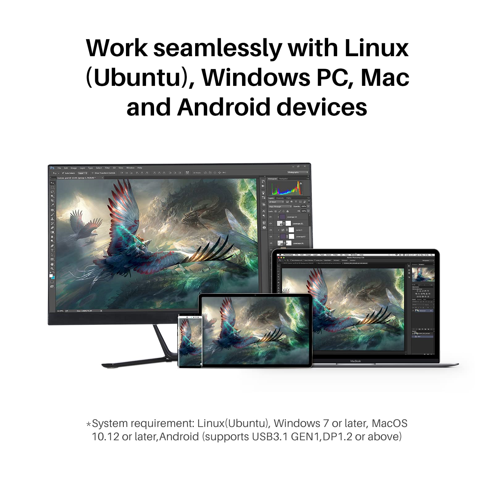 Tableta grafica HUION Kamvas Pro 16 Plus 4K UHD cu ecran complet ...