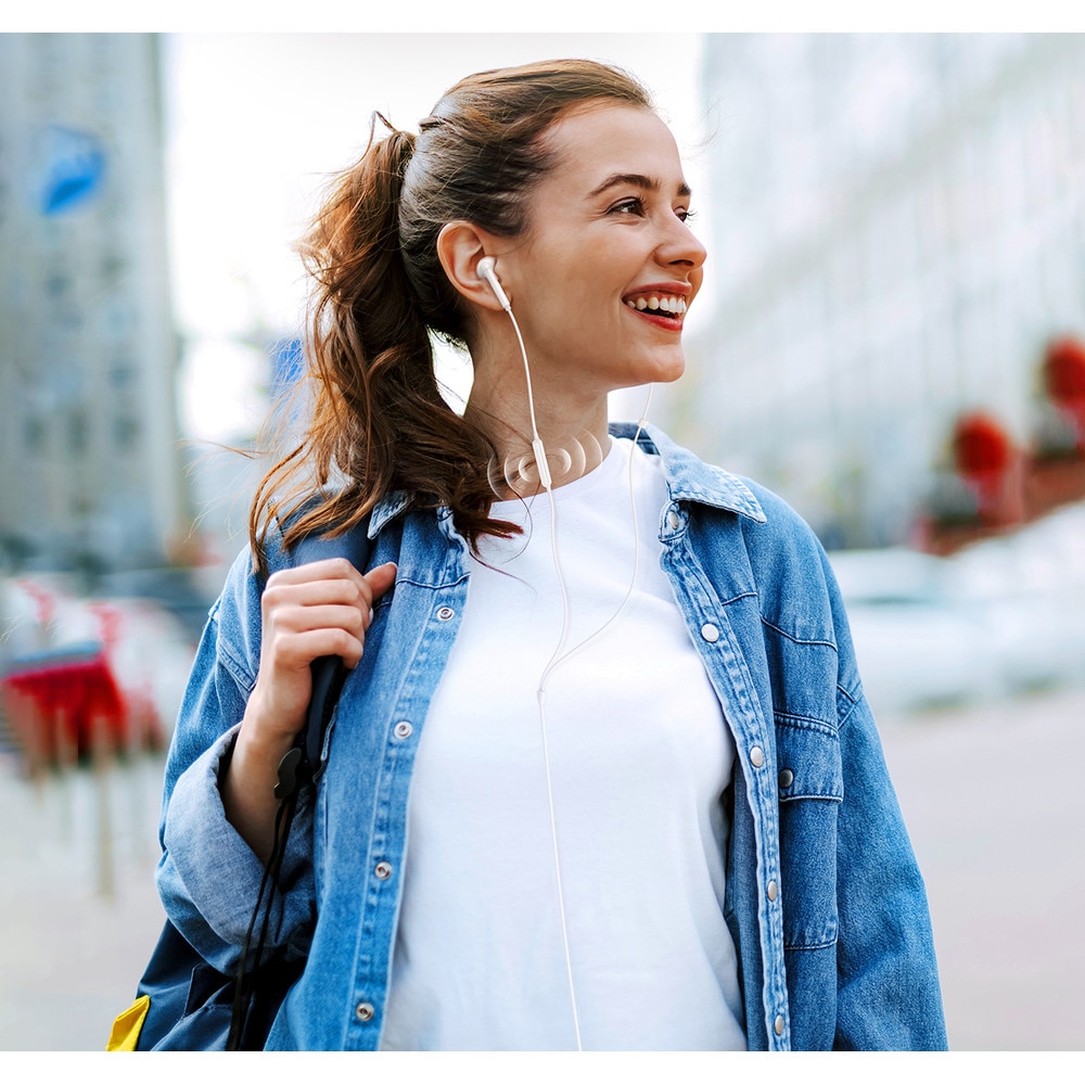 Casti cu fir UGREEN, conector Lightning, cu microfon, compatibile cu ...