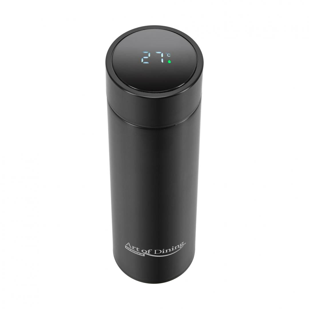 Termos Inox 450 ml, Indicator Led Temperatura, Negru - eMAG.ro