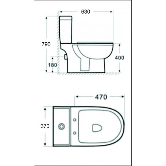Set WC 8036P, Portelan, Alb, InterCeramic - eMAG.ro