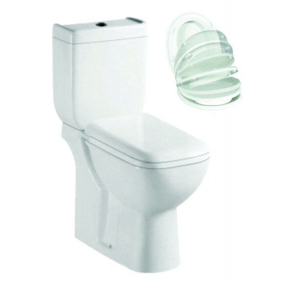 Set WC 8036P, Portelan, Alb, InterCeramic - eMAG.ro