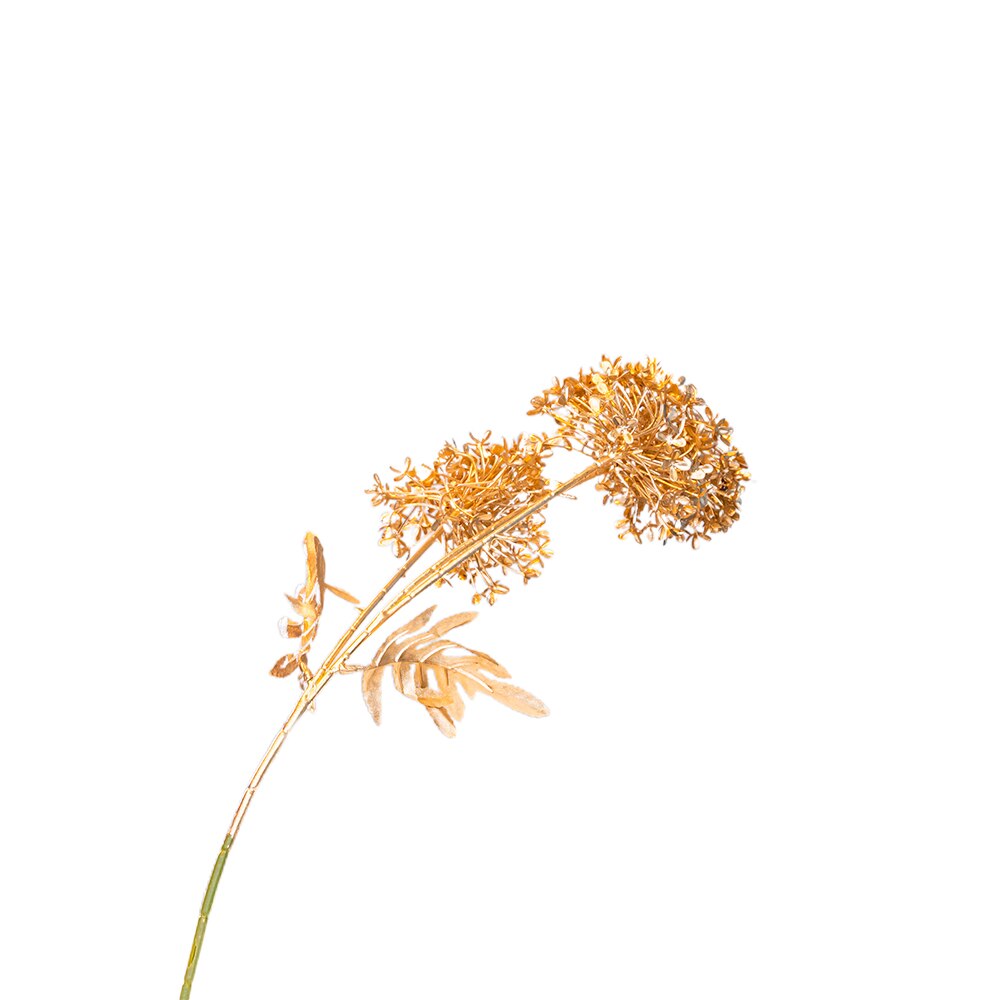 Frunza decorativa pentru brad, culoare auriu, dimensiune 60 cm, HB-1528 ...