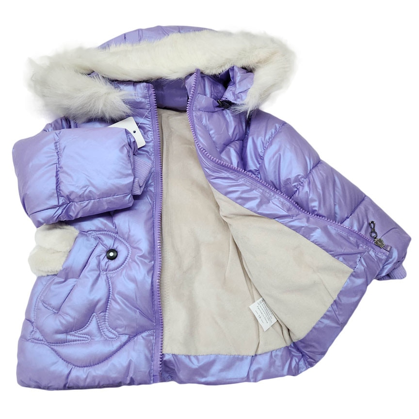 Geaca iarna pentru fetite, model Aba, culore mov, marime 98 cm, varsta ...