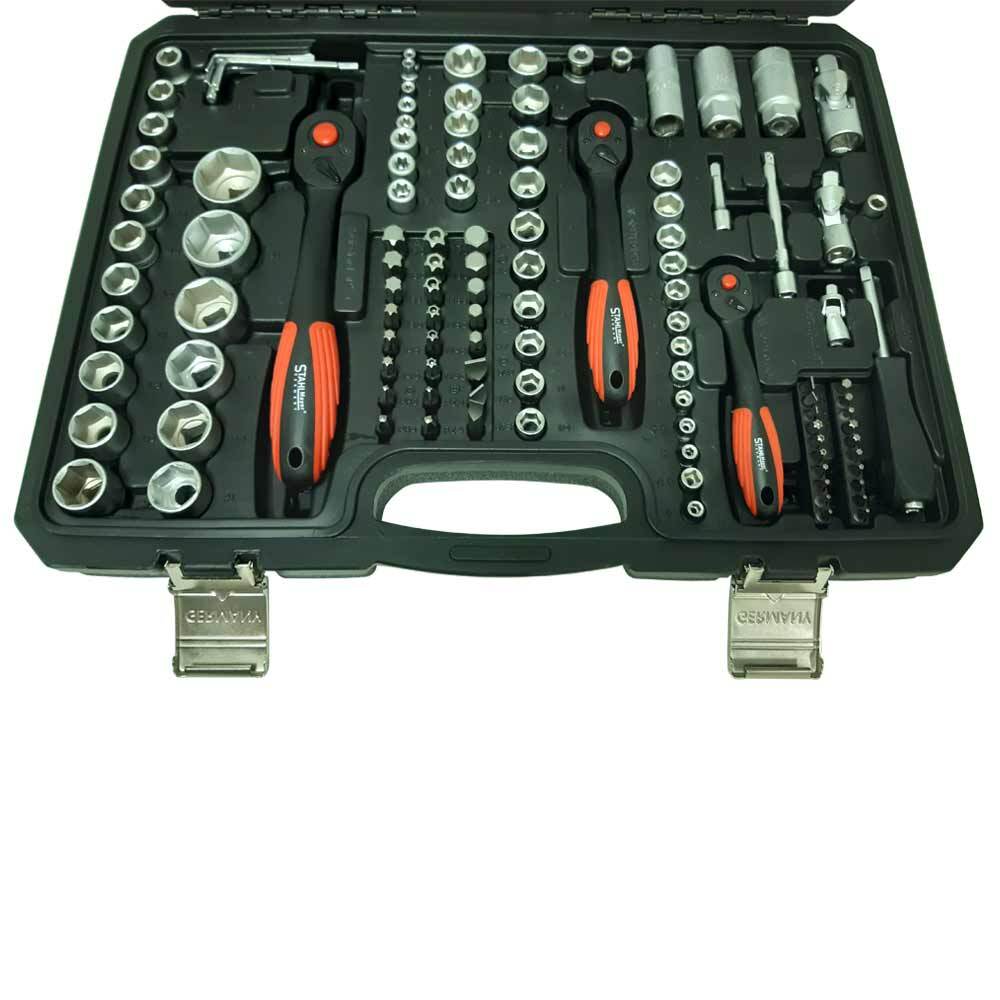 Гедоре StahlMayer, 172 части, 1/4", 3/8", 1/2", 8.500 кг, Kynexi, Черен - eMAG.bg