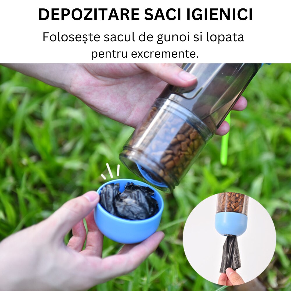 Recipient apa, mancare pentru caine, pisica, Danex, 4 in 1 ...