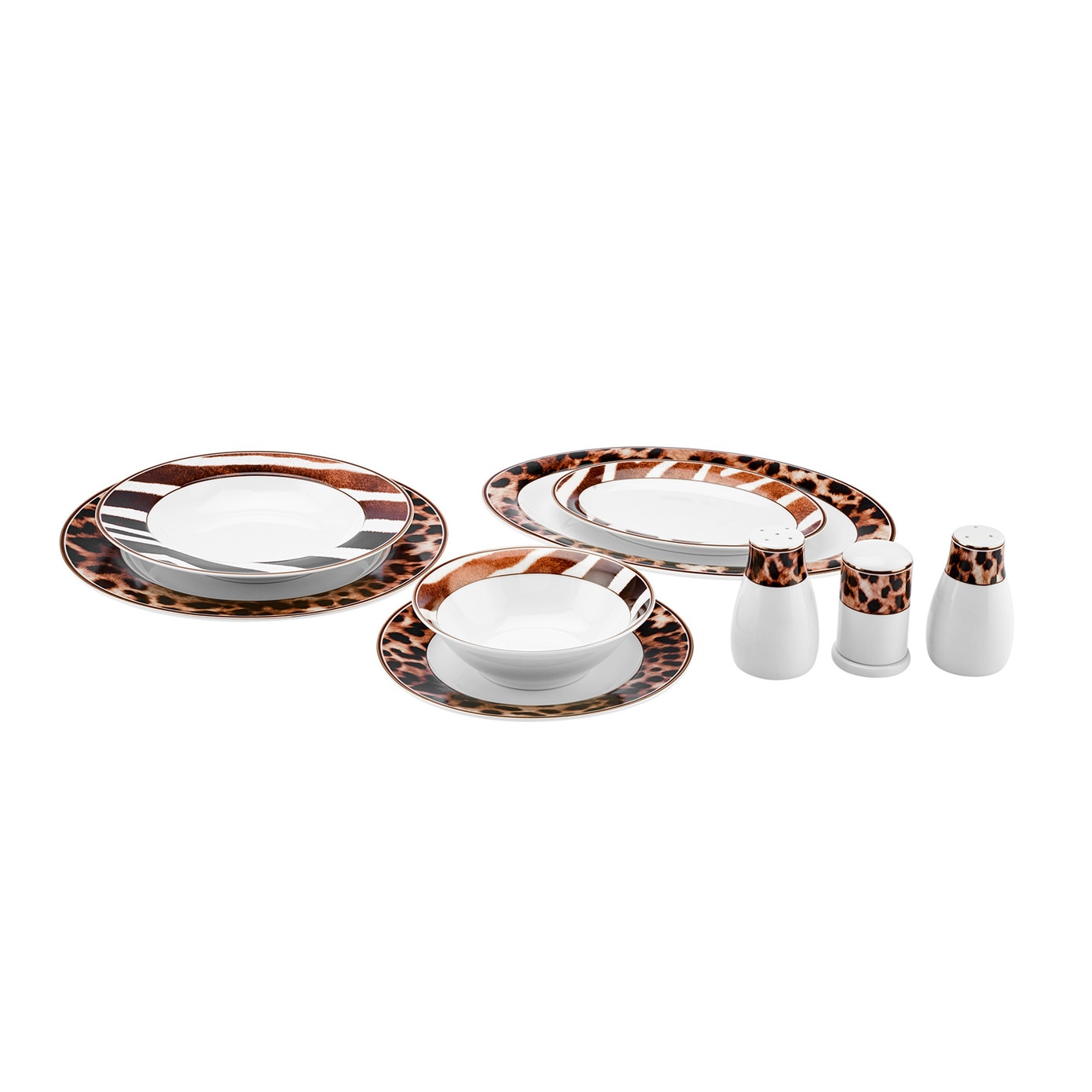 Set de vesela pentru 12 persoane Grove, Karaca, Multicolor, 56 piese ...