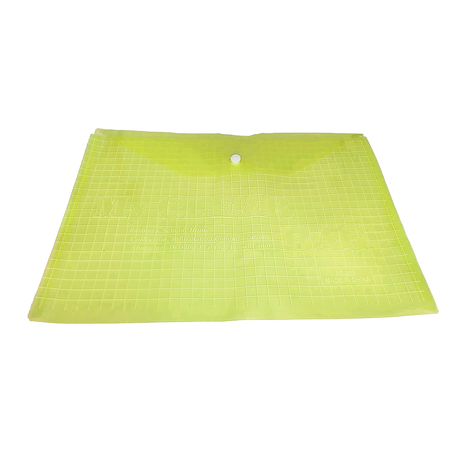 Mapa plastic A4, Vision, 100 microni cu capsa, galben - eMAG.ro