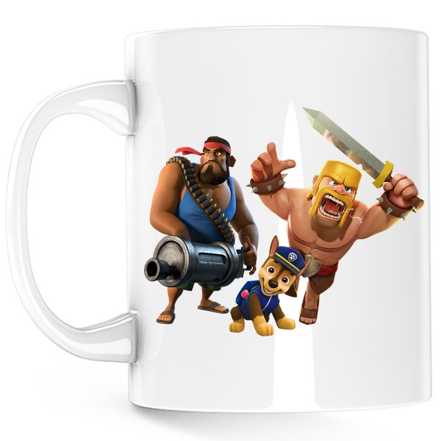Чаша Clash of Clans Paw Patrol Brawl Stars Puppy Duty Loyal, Бял, 330 ...