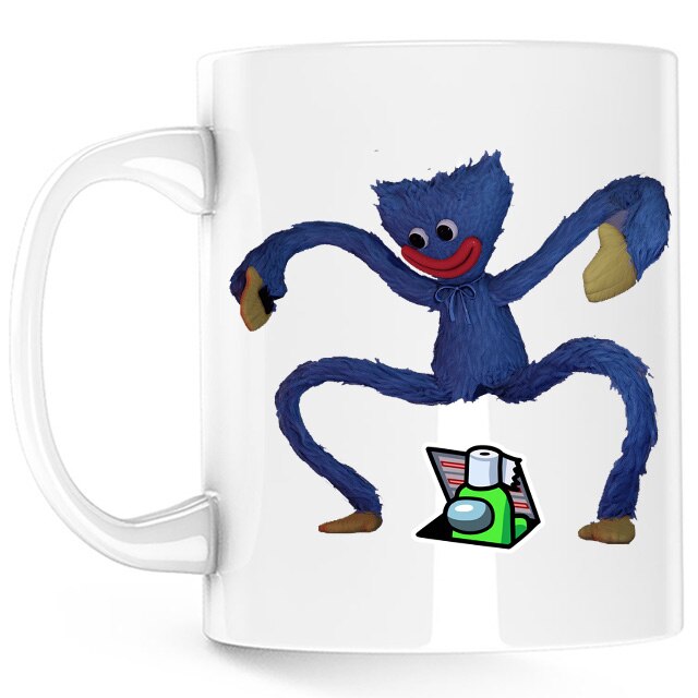 Bögre Huggy Wuggy Among Us Sus Scared Crew Universe, Fehér, 330 ml ...