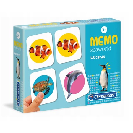 Joc de memorie pentru copii, Clementoni, 3 ani+, 48 piese, Multicolor ...