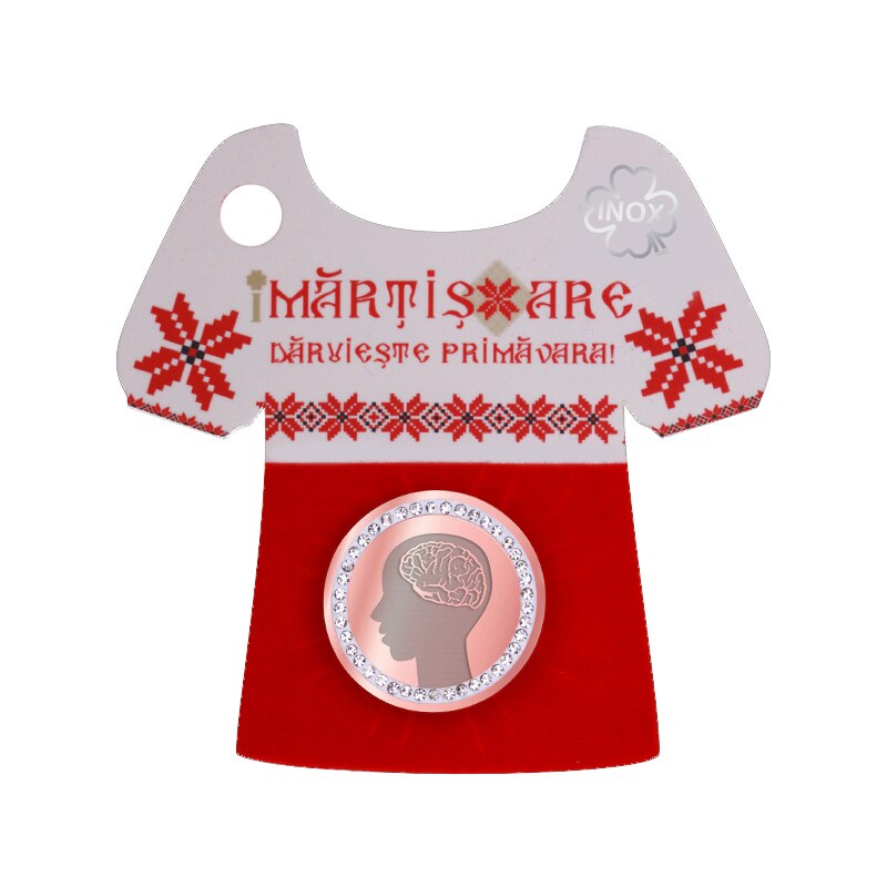 Martisor Brosa Inox Banut Pietre Doctor Neurolog Rose Gold - eMAG.ro