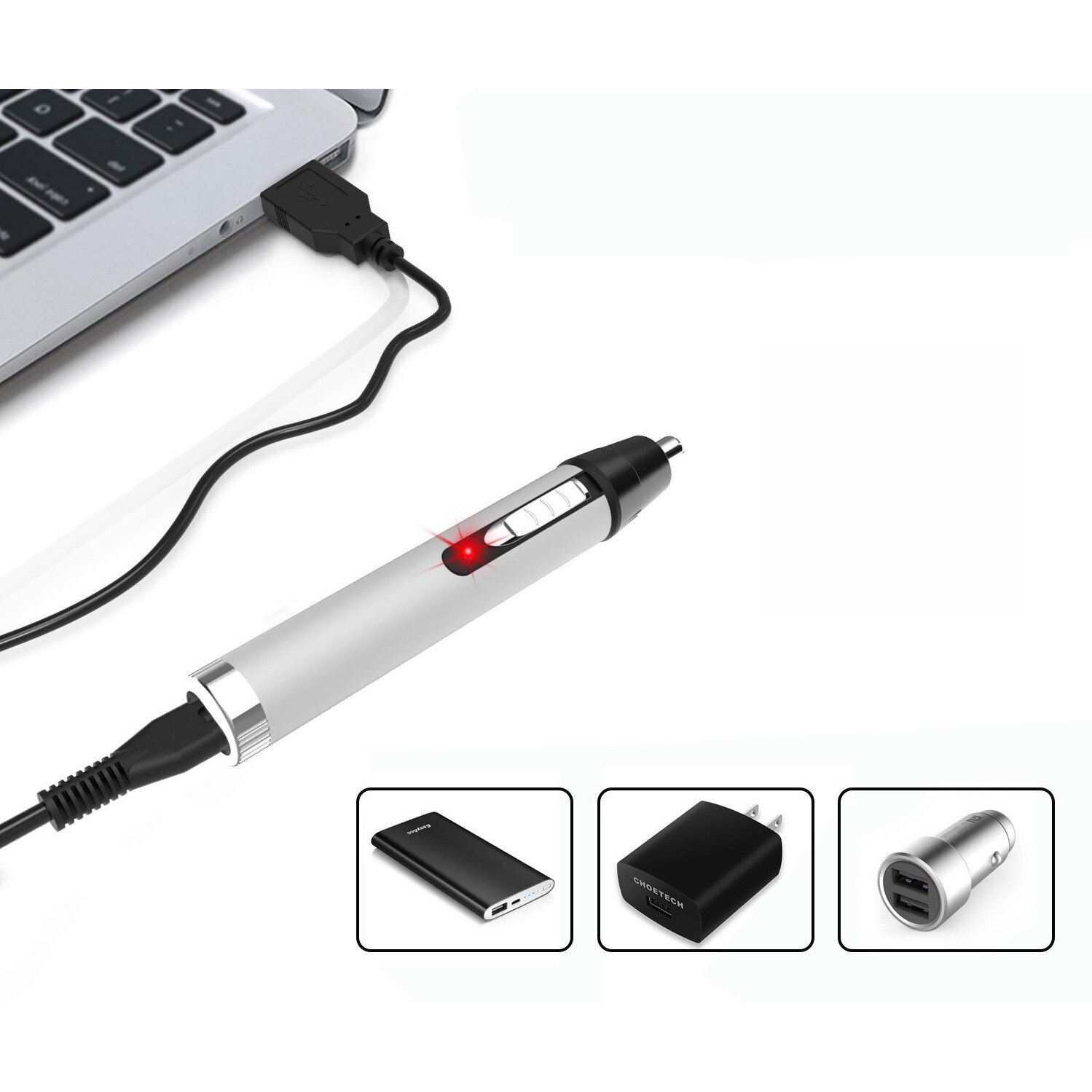 Set de Ingrijire 4in1, Aparat de Ras Perciuni si Barba, Tuns Sprancene ...