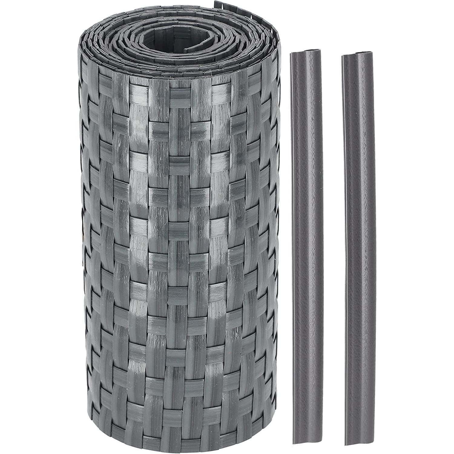 Panel Tape, Kotarbau, 2 klipsszel, Rattan, 255x19 cm, Sötétszürke - eMAG.hu