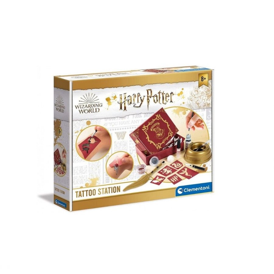 Rajz- és színezőkészlet gyerekeknek, Clementoni, Harry Potter tetováló ...