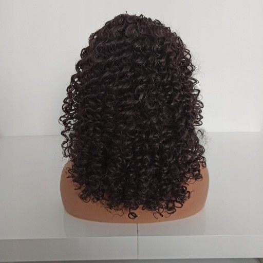 Peruca, Par sintetic, 40 cm, Negru - eMAG.ro