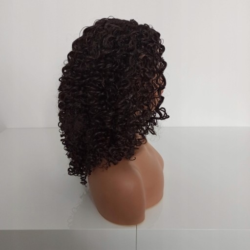 Peruca, Par sintetic, 40 cm, Negru - eMAG.ro