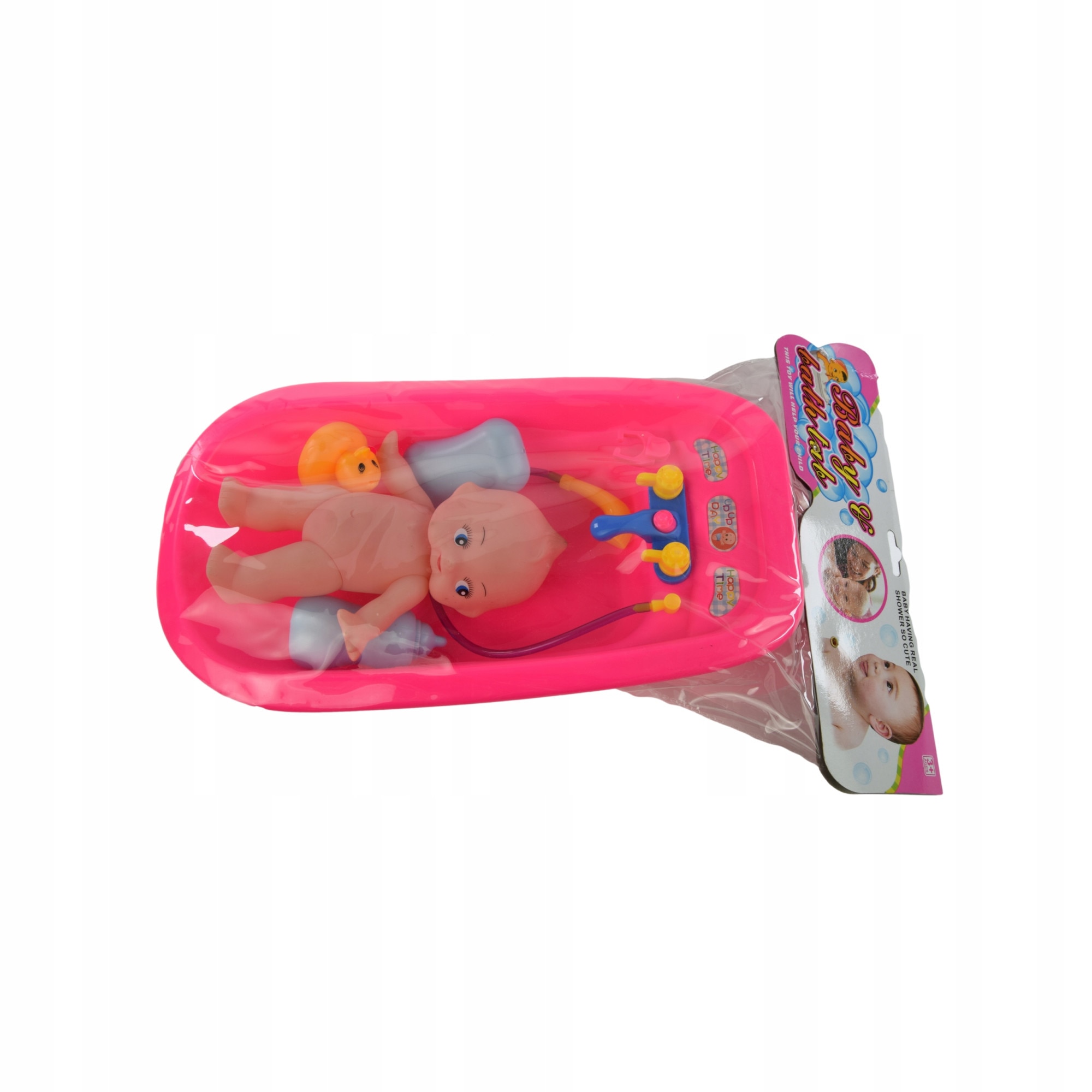 Jucarie pentru copii, papusa cu cada, din plastic, multicolora - eMAG.ro