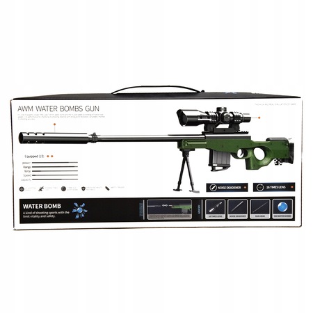 Pusca cu luneta de jucarie pentru alice, plastic/ABS, negru - eMAG.ro