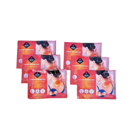 Set 6 comprese termice pentru calmarea durerilor Heat Pad, 9 x 13 cm ...