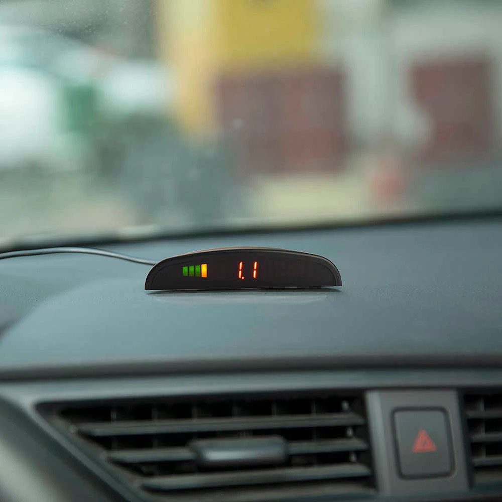 Senzori de Parcare Auto SIKS cu 4 Receptori, Display LED, Avertizare ...
