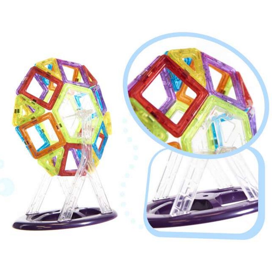 Магнитен конструктор IdealSTORE, Mini Magical Magnet, 158 части ...