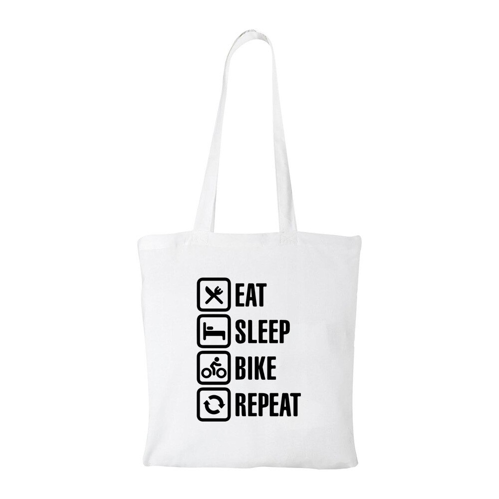 Eat sleep bike repeat - Bevásárló táska - eMAG.hu