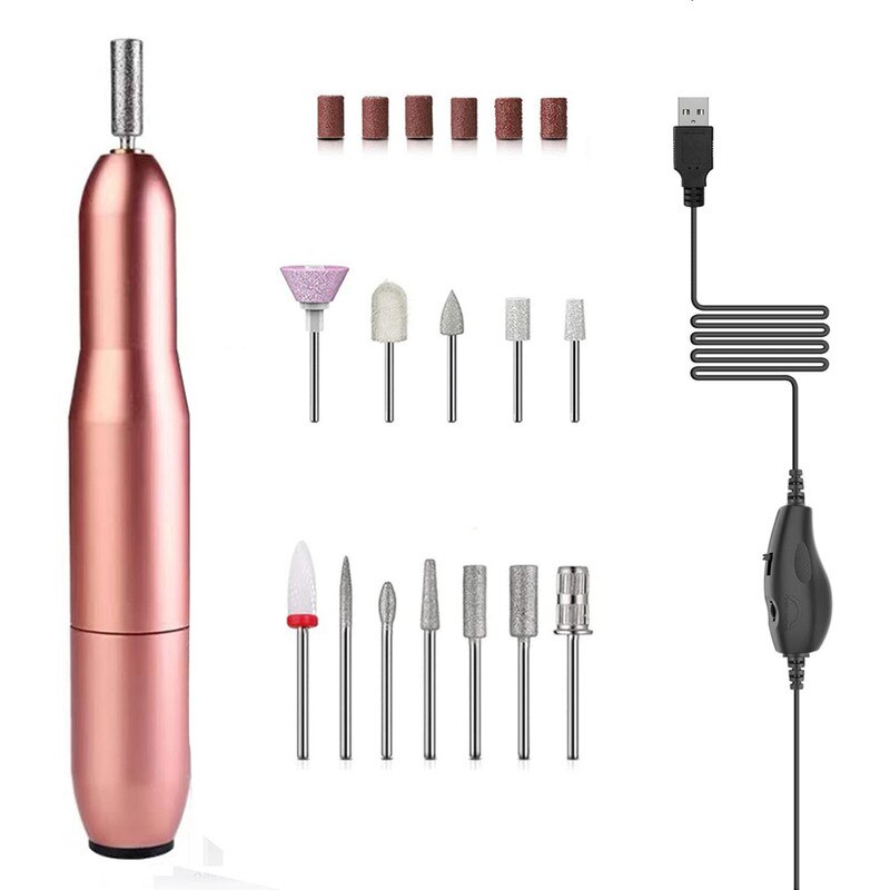 Freza unghii manichiura/pedichiura, Amtok, Viteza reglabila, USB, 20000 ...