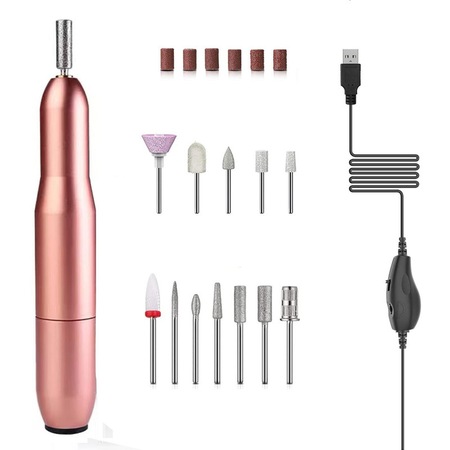 Freza unghii manichiura/pedichiura, Amtok, Viteza reglabila, USB, 20000 ...