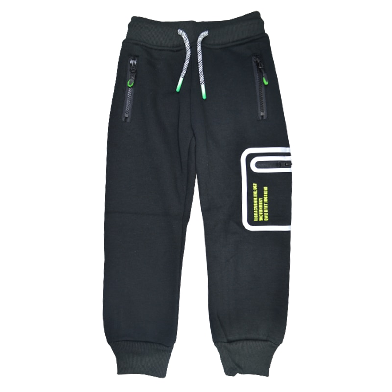 Pantaloni captusiti pentru baieti Happy House HB-8926-152, Negru 152 CM ...