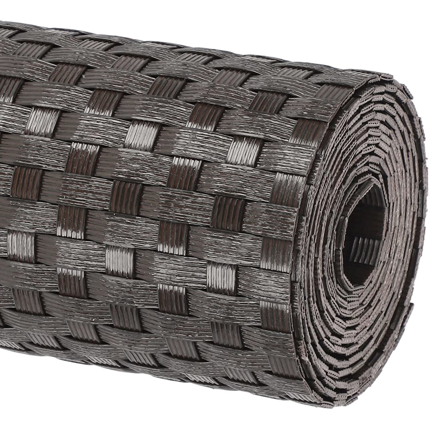 Panel Tape, Kotarbau, 2 klipsszel, Rattan, 255x19 cm, Sötétbarna - eMAG.hu