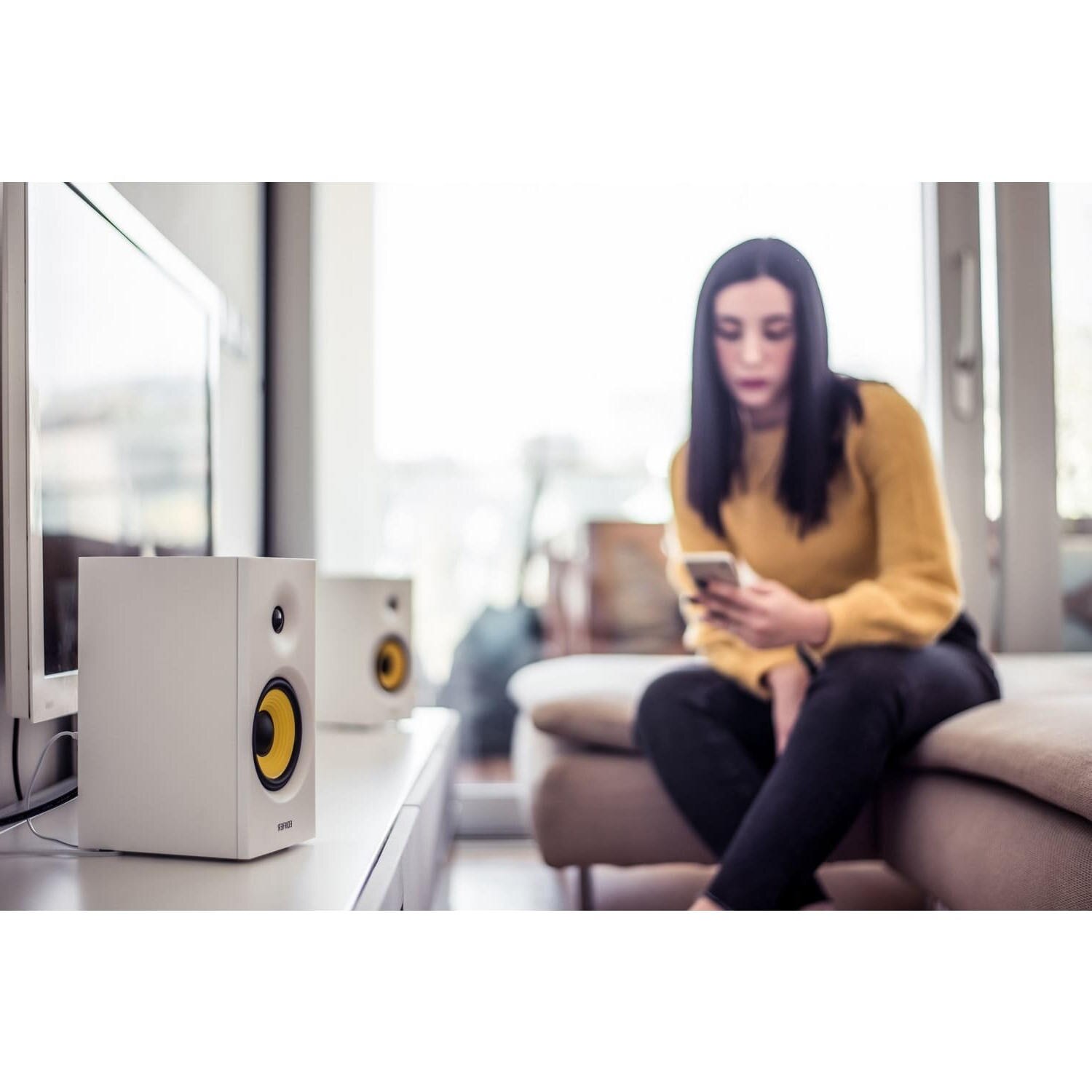 Boxe PC, Edifier, Alb - eMAG.ro