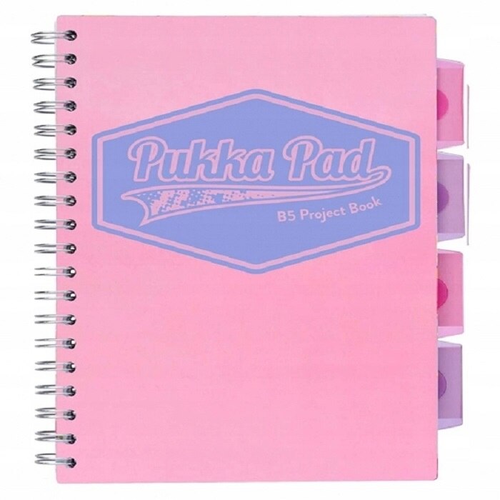 Caiet cu spirala si separatoare Pukka Pads Project Book Pastel, 100 ... Caiet cu spirala si separatoare Pukka Pads Project Book Pastel, 100 ...