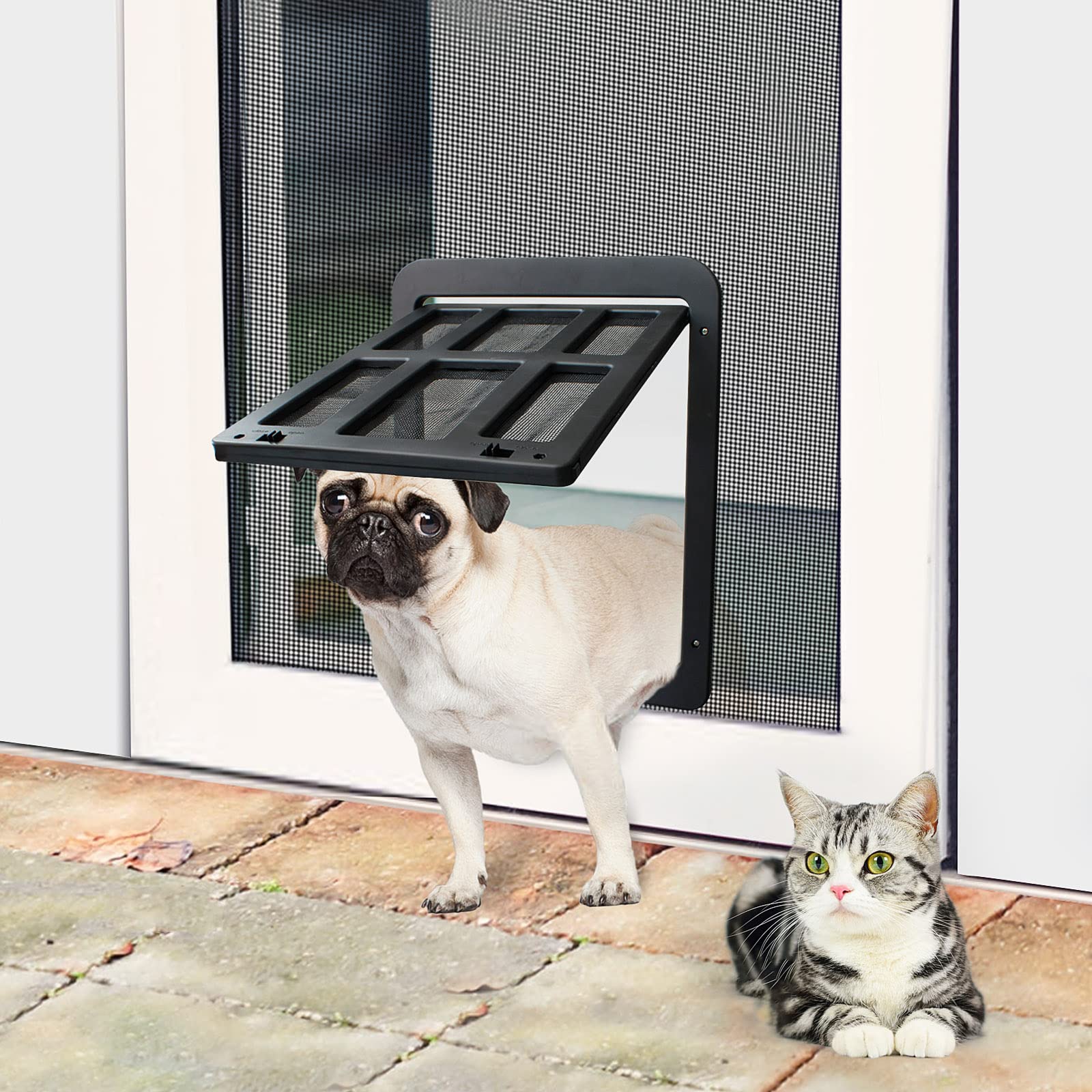 Usa batanta animale, WALALLA, ABS, Magnetica, 34×44 cm, Negru - eMAG.ro