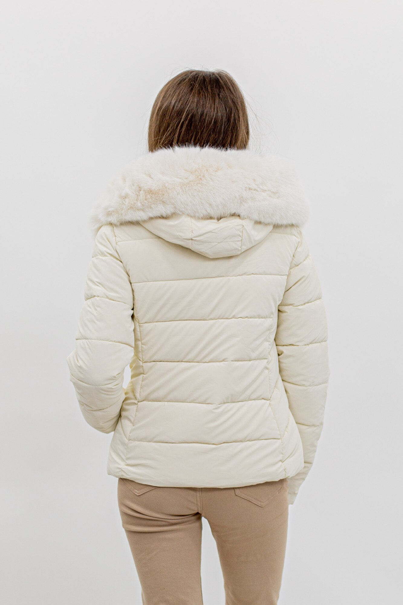 Geaca dama 907, Crem, L - eMAG.ro