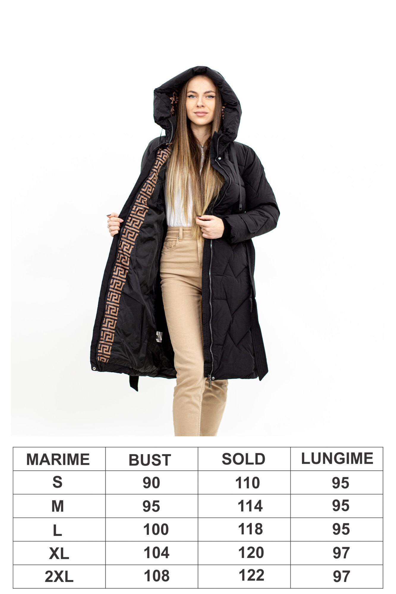 Geaca dama 918, Negru, XL - eMAG.ro