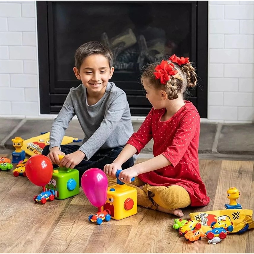 Set Jucarie Interactiva, Lansator de Baloane, 2 masinute, 10 Baloane ...