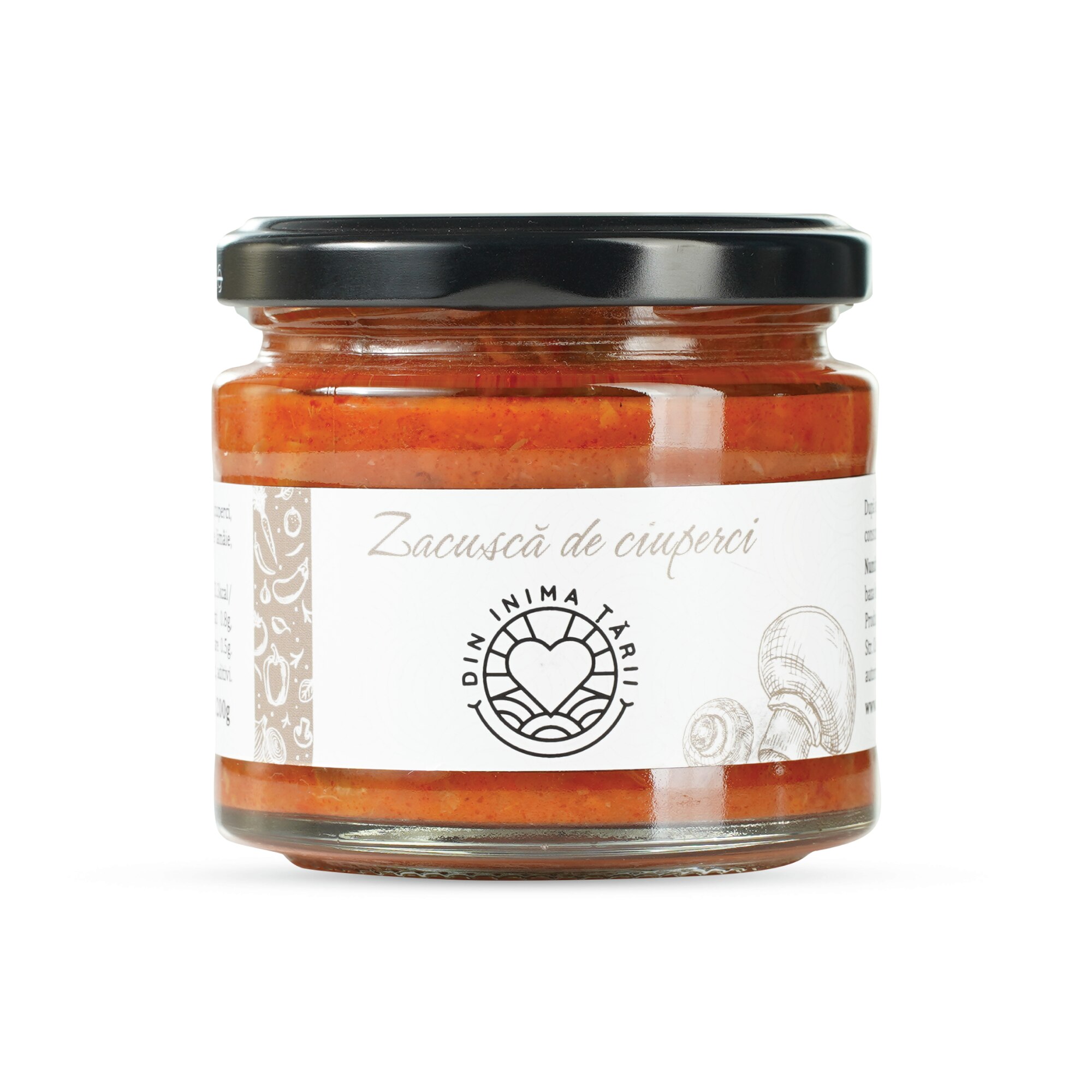 Zacusca de ciuperci, Din Inima Tarii, 200 g - eMAG.ro