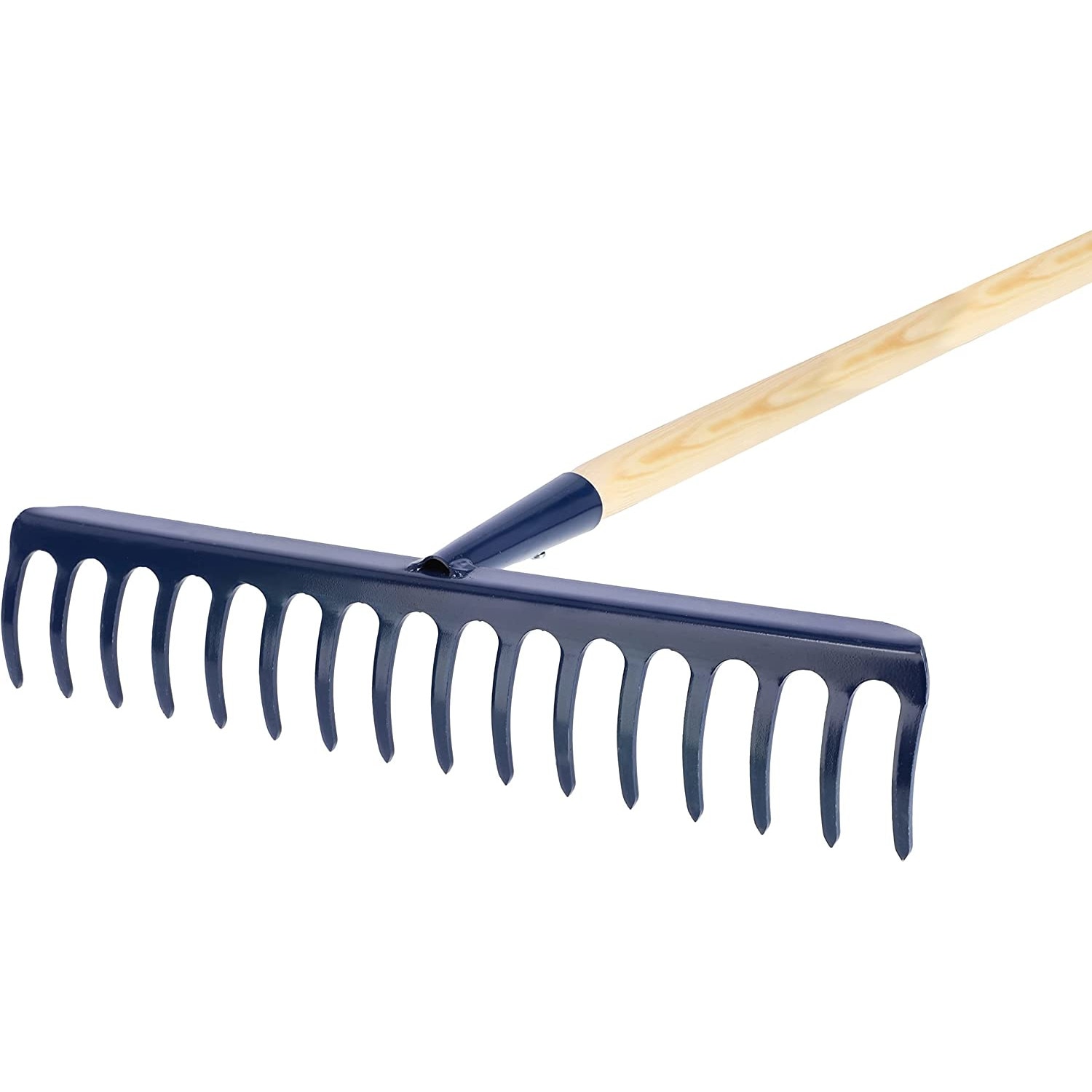 Grebla cu 16 dinti, Kotarbau, Lemn/Otel, 155 cm, Crem/Albastru inchis ...