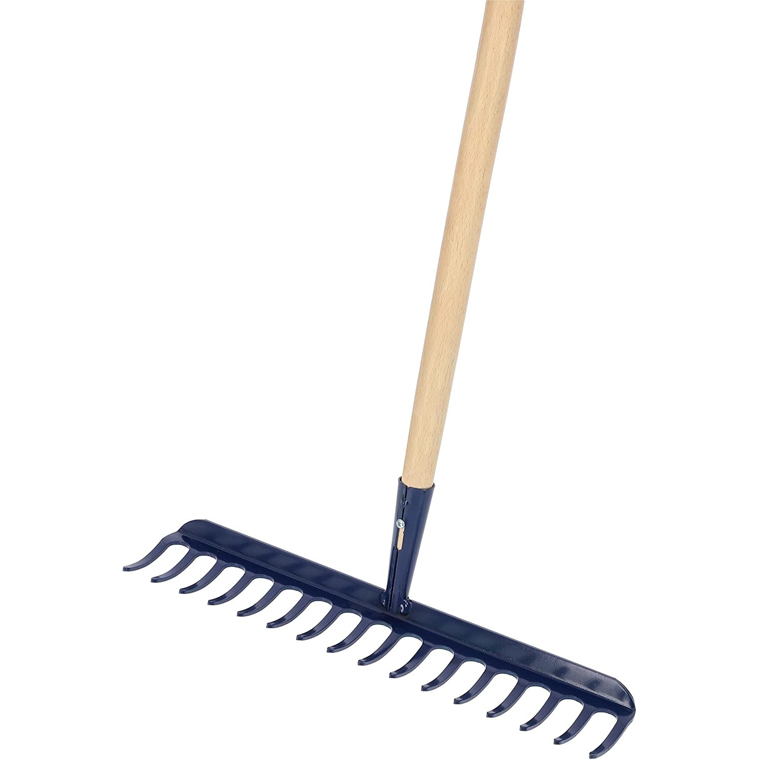 Grebla cu 16 dinti, Kotarbau, Lemn/Otel, 155 cm, Crem/Albastru inchis ...